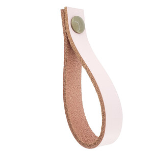 Puxador Dofi Parafuso - Couro Legítimo Rosa - Parafuso Ouro Velho ...