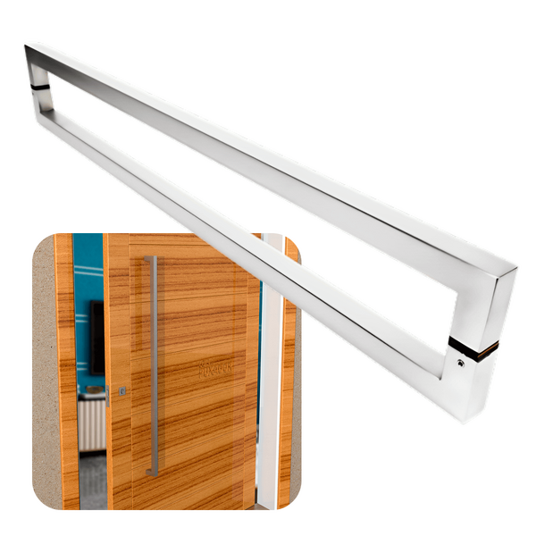 Puxador Para Portas Slin Aço Inox Escovado - Puxador Escovado - 1 225 M ...