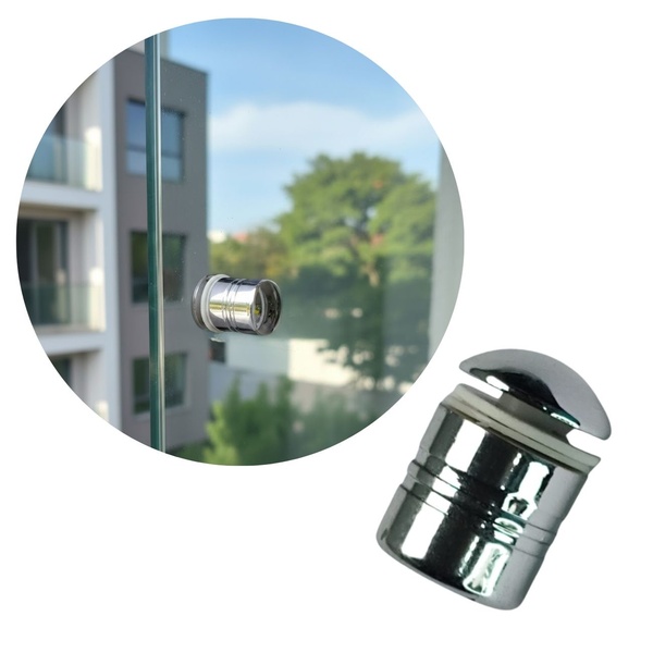 Puxador Simples Aluminio Frisado 7/8 Janela Porta Vidro Temperado ...