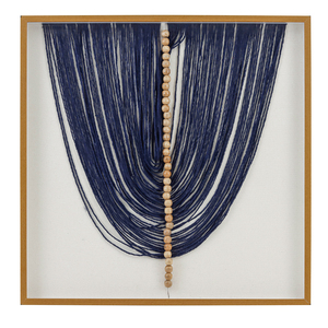 Quadro Arte Manual Adornos Azul com Vidro 80x80cm Arte Própria | Leroy ...