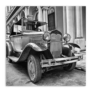 Quadro Calhambeque Uniart Preto & Branco 30x30cm | Leroy Merlin