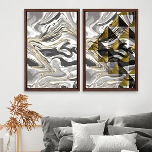 Quadro Com Moldura Chanfrada Abstrato | Leroy Merlin
