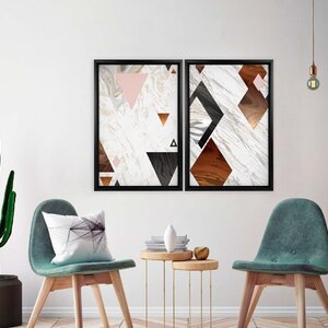 Quadro Com Moldura Chanfrada Escandinavo | Leroy Merlin
