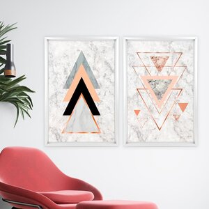 Quadro Com Moldura Chanfrada Triângulos | Leroy Merlin