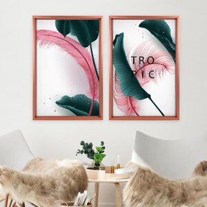 Quadro Com Moldura Chanfrada Tropical Color | Leroy Merlin