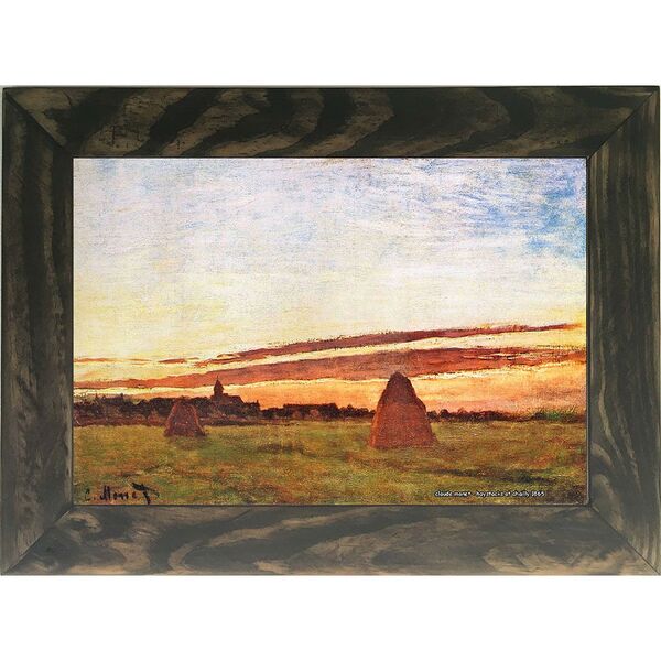Quadro Decorativo A4 Haystacks At Chailly 1865 - Claude Monet Cosi ...
