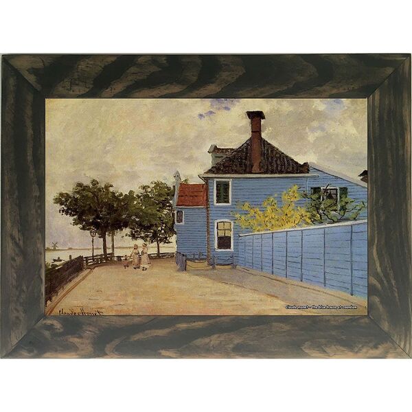 Quadro Decorativo A4 The Blue House At Zaandam - Claude Monet Cosi ...
