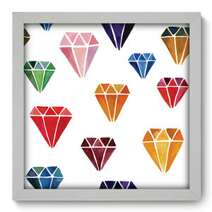 Quadro Decorativo - Diamantes - 33cm X 33cm - 114qddb | Leroy Merlin