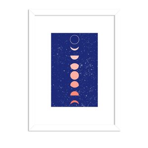 Quadro Decorativo Fases Da Lua Azul | Leroy Merlin