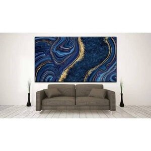 Quadro Decorativo Grande Abstrato Infinite River - 200x100cm | Leroy Merlin