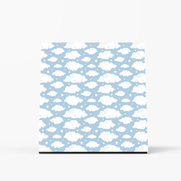 Quadro Decorativo - Infantil - Pattern Nuvens Azul | Leroy Merlin