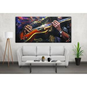 Quadro Decorativo Grande Musical Play Guitar - 180x135cm | Leroy Merlin