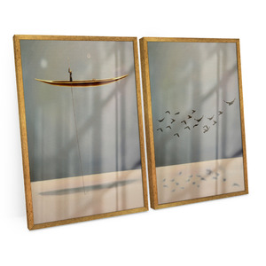 Quadro Decorativo Path Of Soul 2 Telas Minimalista Elegante 120x80cm ...