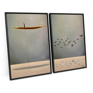 Quadro Decorativo Path Of Soul 2 Telas Minimalista Elegante 120x80cm ...
