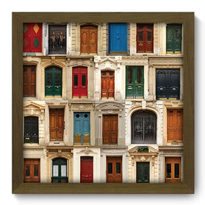 Quadro Decorativo - Portas - 33cm X 33cm - 031qdum | Leroy Merlin