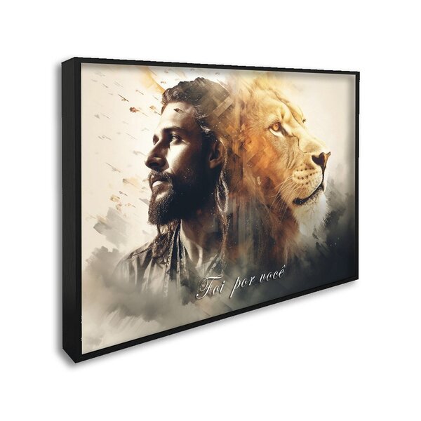 Quadro Decorativo Religioso Foi Por Você Laranja Com 1 Tela Cm De ...