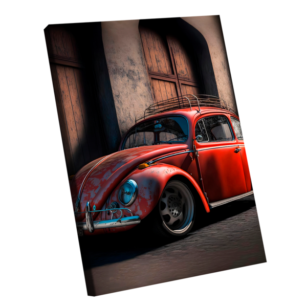 Quadro Fusca Vermelho Intenso -- Br Artes | Leroy Merlin