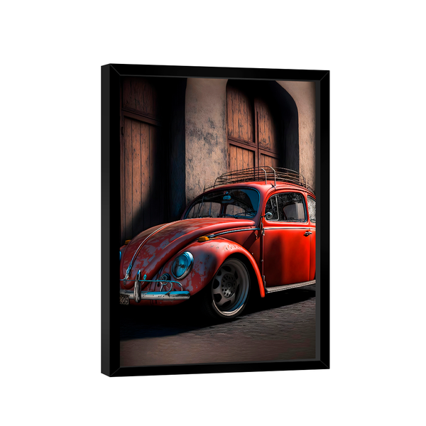 Quadro Fusca Vermelho Intenso -- Br Artes | Leroy Merlin