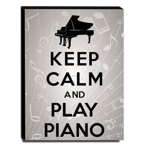 Quadro Keep Calm And Play Piano Canvas 40x30cm-kca51 | Leroy Merlin