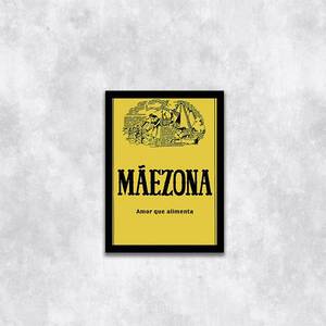 Quadro Mãezona 45x34cm - Com Vidro Moldura:madeira Branca | Leroy Merlin