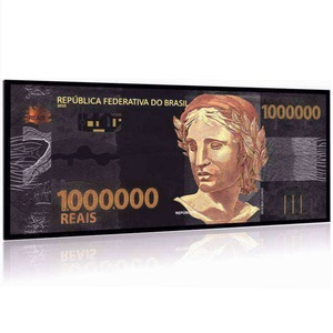 Quadro Nota 1 Milhão De Reais Com Moldura Preta E Acrílico | Leroy Merlin