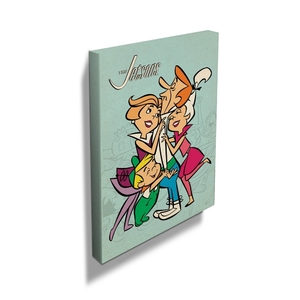 Quadro Tela Hb The Jetsons George Receiving Love Fd Azul | Leroy Merlin