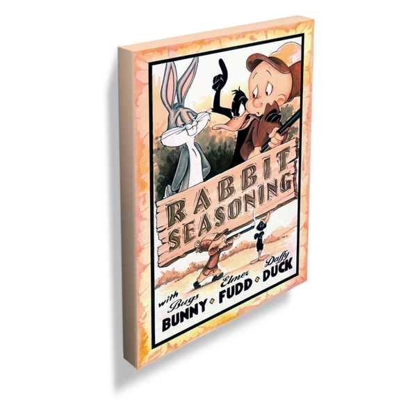 Quadro Tela Looney Rabbit Seasoning Movie Poster Colorido | Leroy Merlin