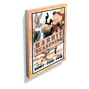 Quadro Tela Looney Rabbit Seasoning Movie Poster Colorido | Leroy Merlin