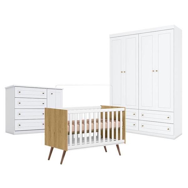 Quarto De Bebê Americano 4 Portas Com berço Americano Q Encanto 3820 ...