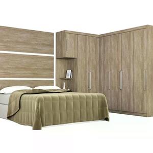 Quarto De Casal Modulado 08 Peças Modena Demobile | Leroy Merlin