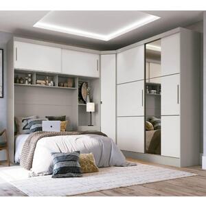 Quarto Modulado Classic Casal Com 6 Portas - Níquel/blanc | Leroy Merlin