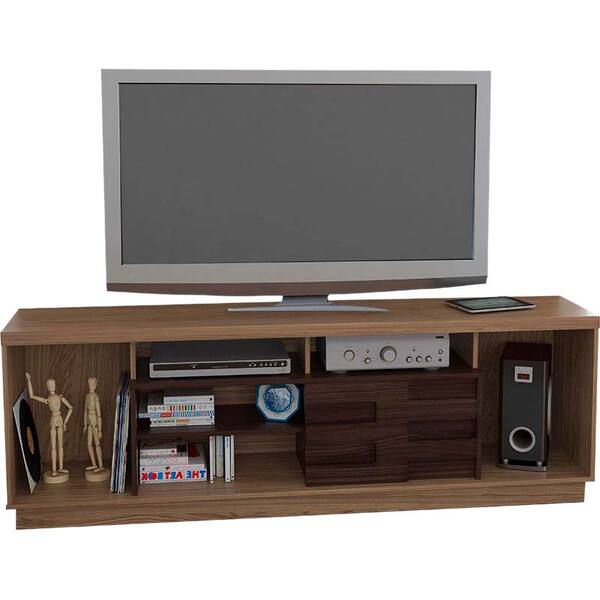 Rack Para Tv De Até 65 Polegadas Adria Amêndoa Com Ébano - Madetec ...