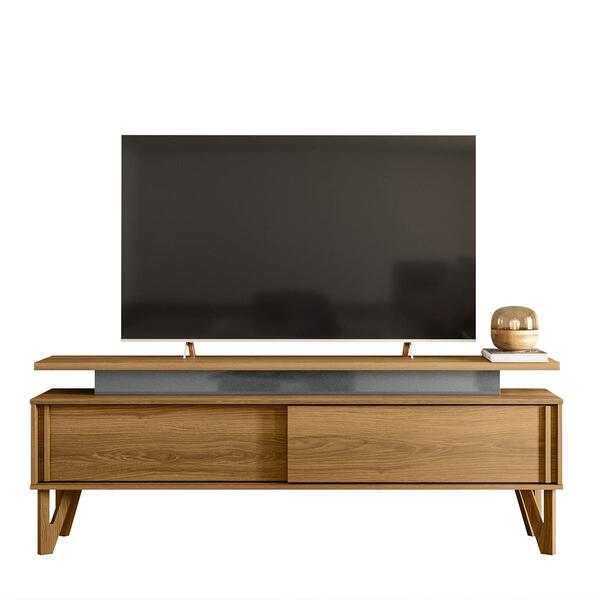 Rack Bancada 1.60 Para Tv De Até 65 Polegadas Pés Madeira Porta De ...