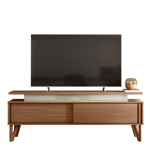 Rack Bancada 1.60 Para Tvs Até 65 Polegadas Com Porta De Correr Pés ...