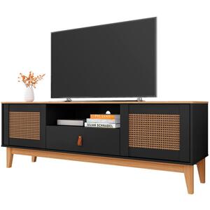 Rack Bancada 2 Portas 1 Gaveta 160 CM 011076 Preto Cedro DCASA | Leroy ...