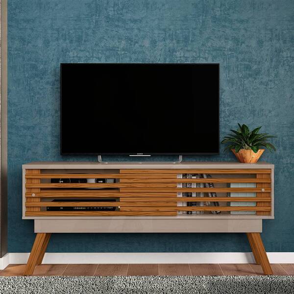 Rack Bancada Aurora 150cm Tv 65 2 Portas Fendi Naturale Tana Decor ...