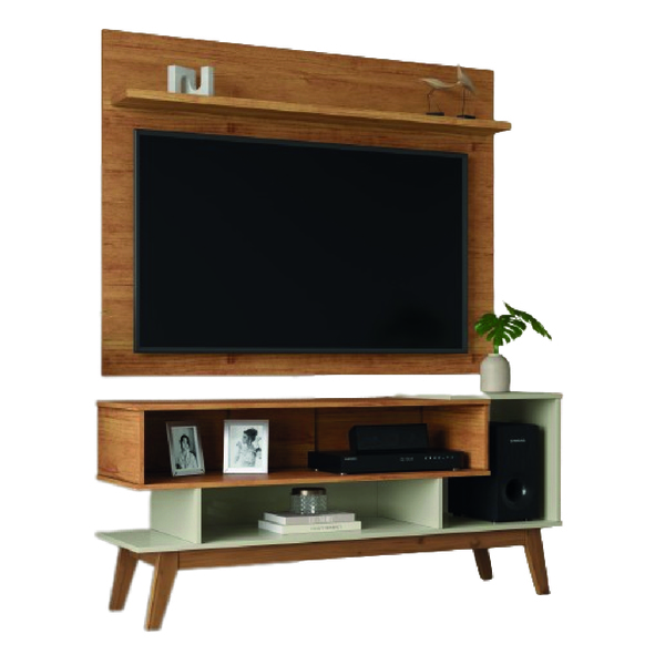 Rack Bancada Com Painel Para Tv Até 46 Polegadas 1,37m Show Cinamomo ...