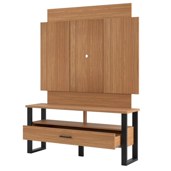 Rack Bancada Com Painel Para Tv Até 55 Pol. Estilo Industrial F57 ...