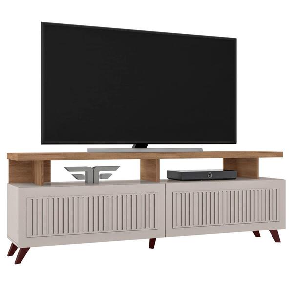 Rack Bancada Para Tv Até 65 Polegadas Luiza Off White Cedro Frade Movelaria | Leroy Merlin