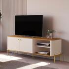 Rack Bancada Tucupí 140cm Para Tv Até 60" Com Pés De Metal | Leroy Merlin