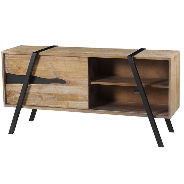Rack Coliseu Driftwood Com Base Aco Grafite 168cm - 49832 Sun House ...
