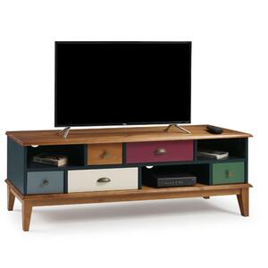 Rack Collor Com 05 Gavetas Azul E Amêndoa | Leroy Merlin