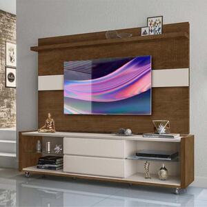 Rack Com Painel Muse Para Tv De 65 Pol Malbec Off White | Leroy Merlin