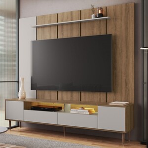Rack Com Painel Para Tv Até 75 Polegadas Rotterdam 2 Portas 2 Gavetas ...