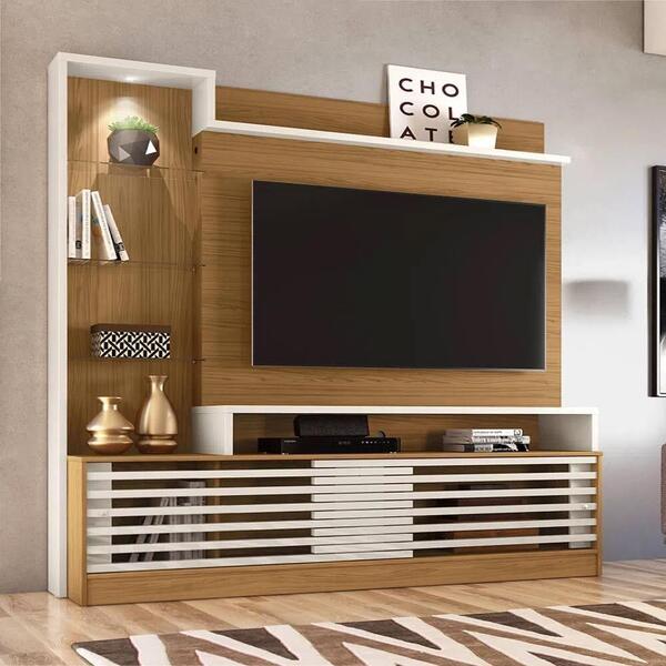 Rack Com Painel Para Tv De 55 Pol Off White | Leroy Merlin