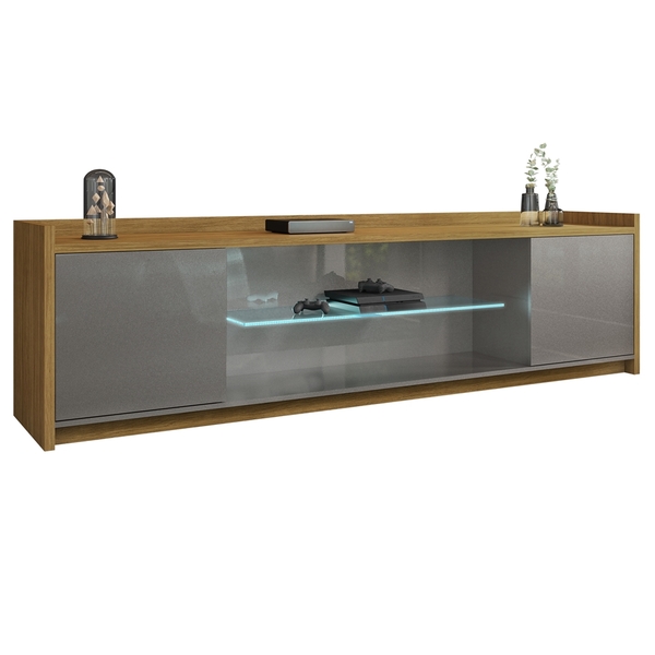 Rack Doha 2.0 Titanium/cinamomo – Bechara Móveis | Leroy Merlin