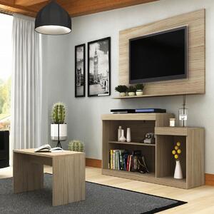 Rack E Painel Para Tv 55 Pol Trevalla Atenas Com Mesa De Centro | Leroy ...