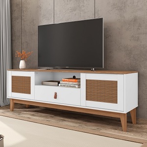 Rack Esmeralda 1.60 Branco/noce - Casa D Móveis | Leroy Merlin