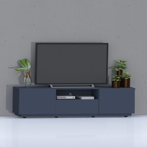 Rack Para Tv Belly Azul Cobalto Cedro | Leroy Merlin