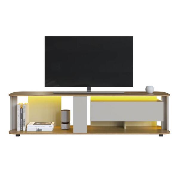 Rack Moderno Com Led 01 Gaveta 180cm Proddy | Leroy Merlin